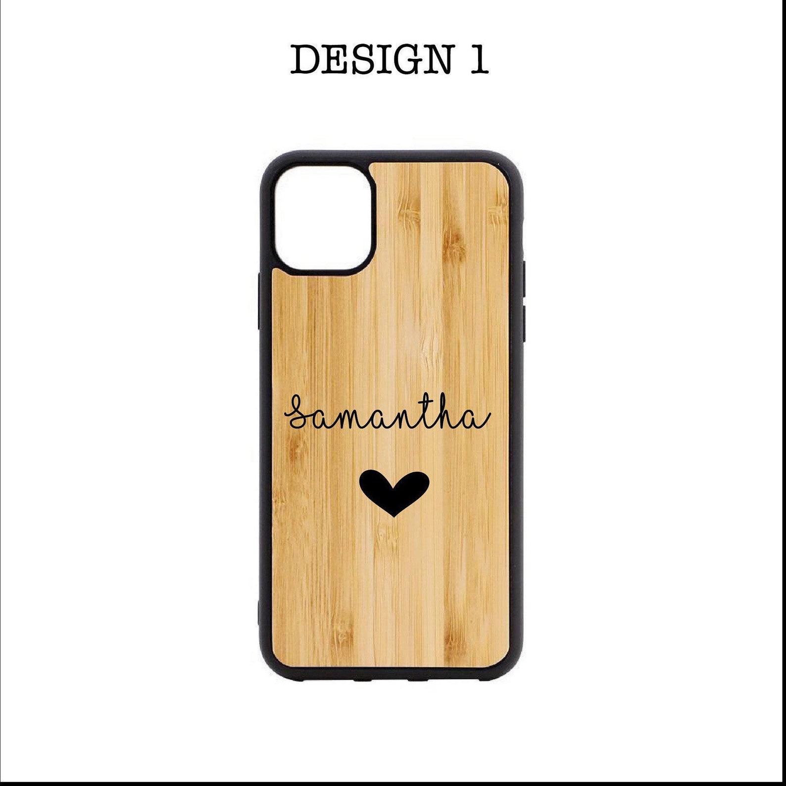 Personalised Bamboo Phone Case for iPhone 12/11/x/xs/xr - Etsy
