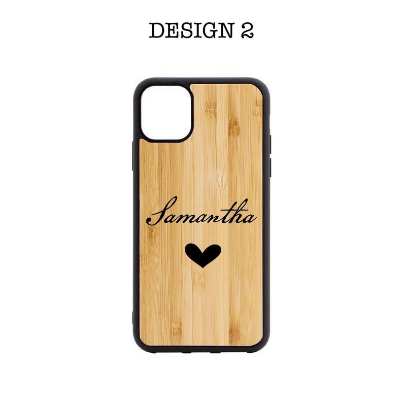Personalised Bamboo Phone Case for iPhone 12/11/x/xs/xr - Etsy