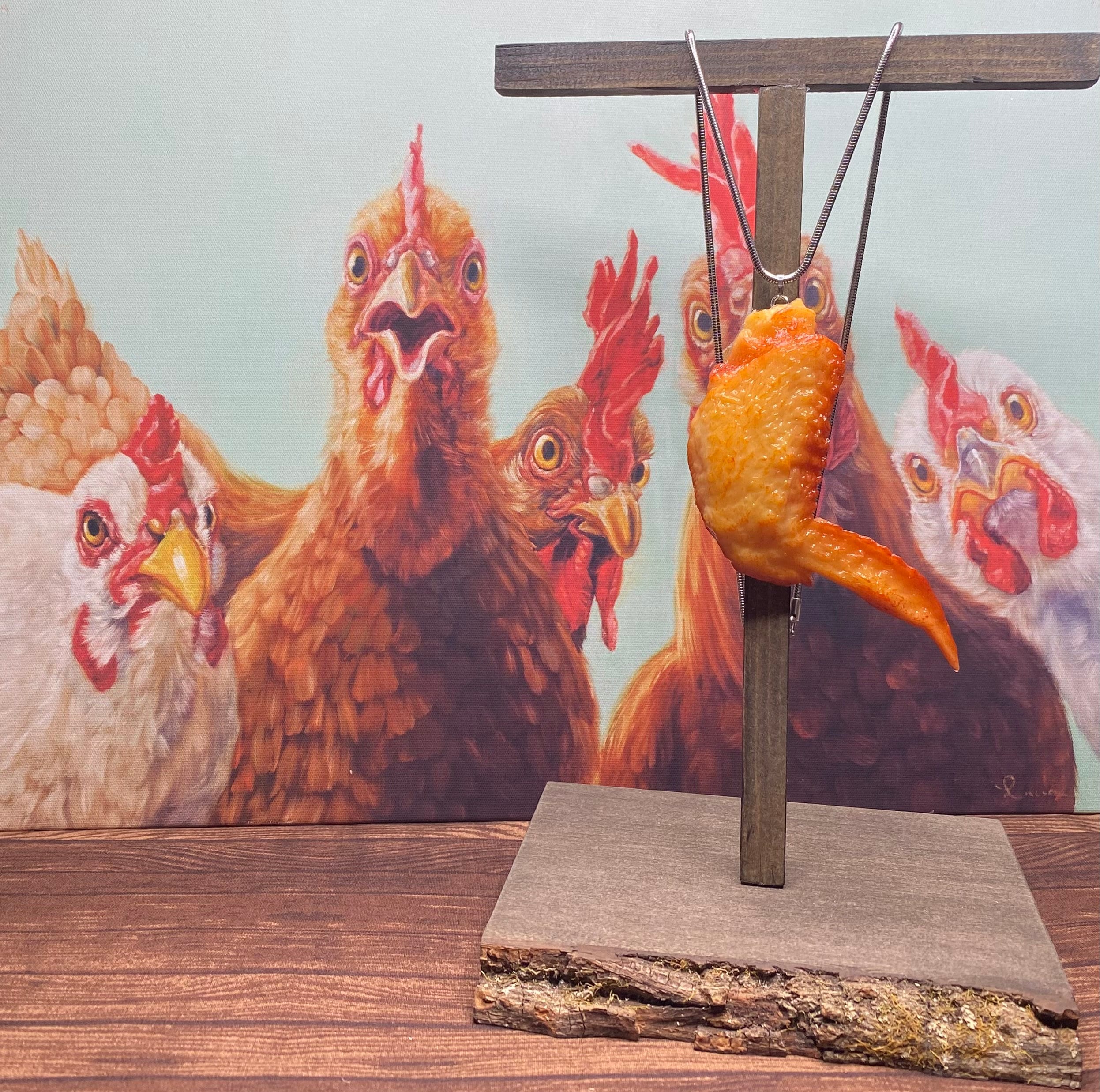 Chicken Wing Necklace - as Seen on OMG It's Wicks - Etsy