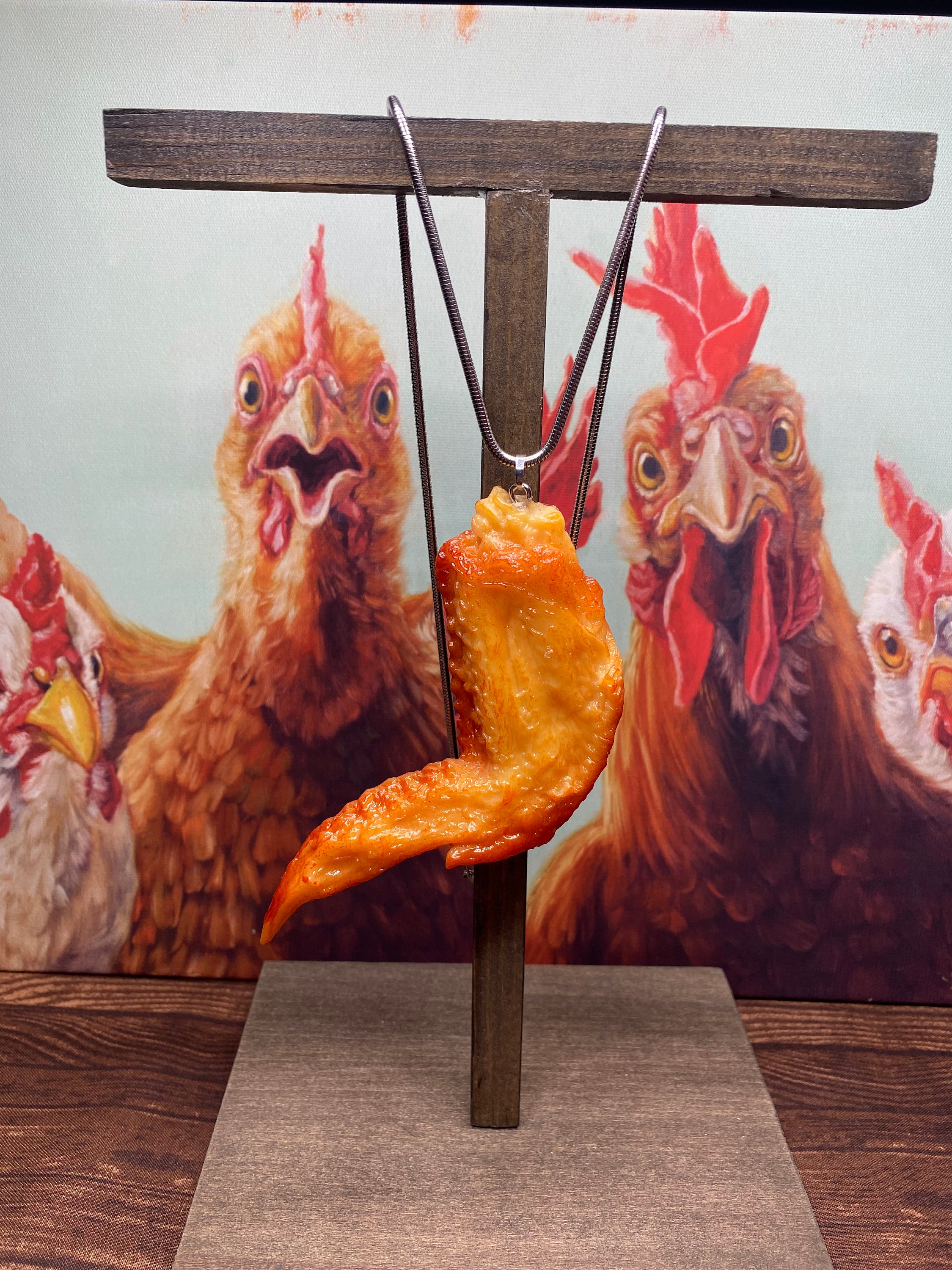Chicken Wing Necklace - as Seen on OMG It's Wicks - Etsy