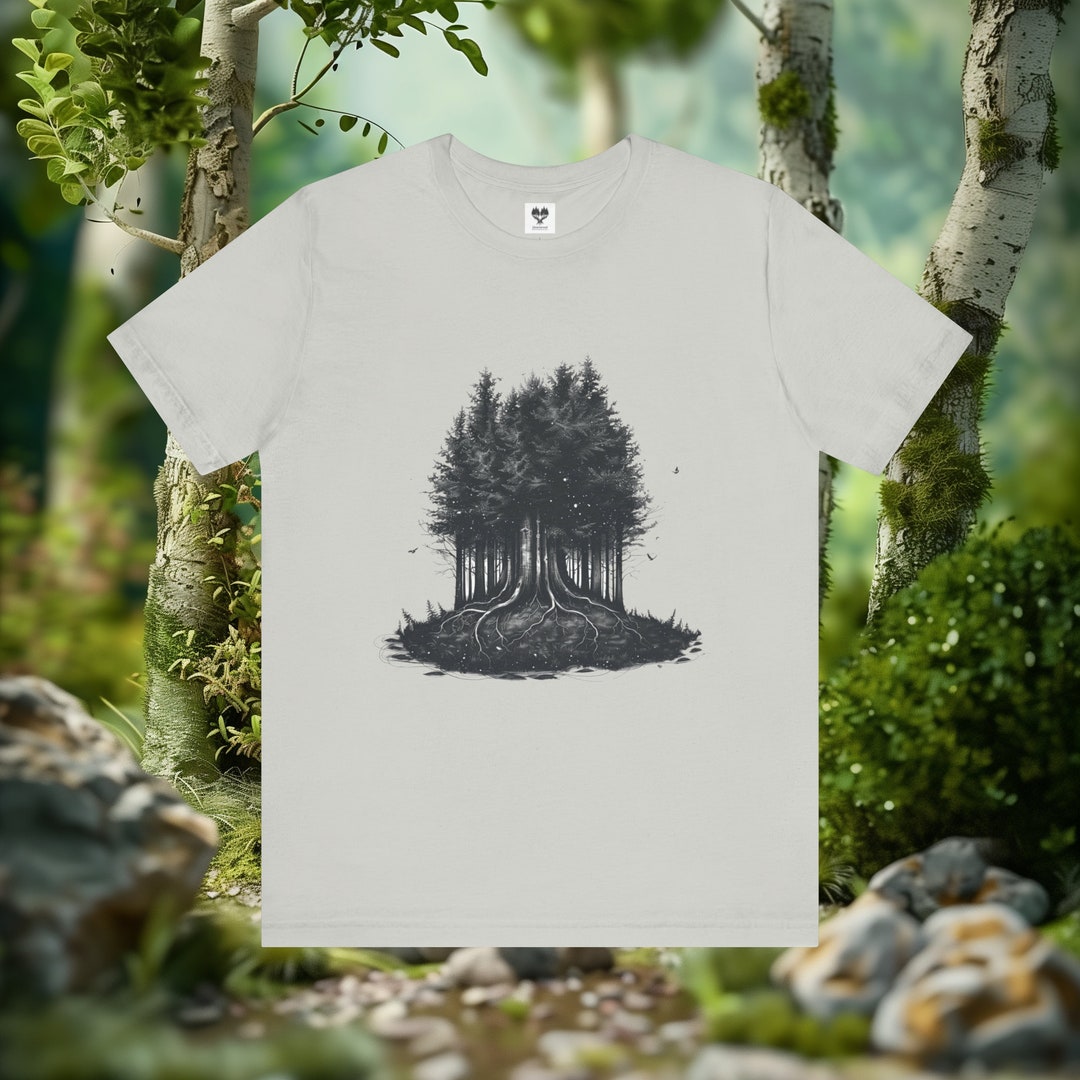 Forest 1 T-shirt of Forest/tree Scene for Tree Lovers, Arborists, Tree ...