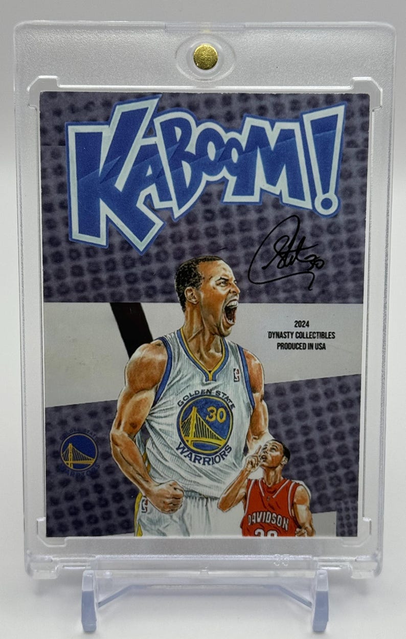 2024 Steph Curry 30 SF Golden State Warriors Kaboom Holo Cracked Ice - Etsy