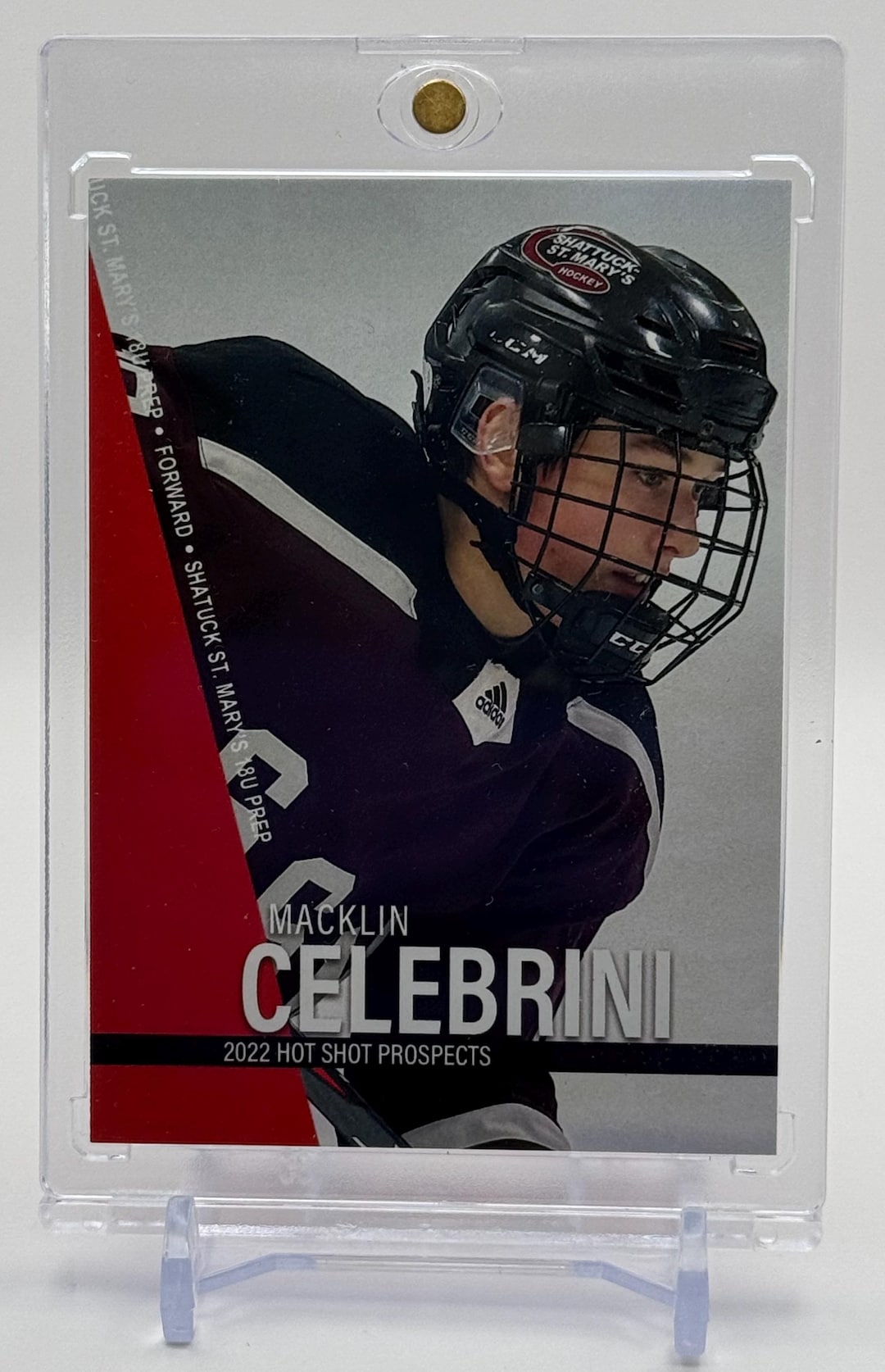 2022 Macklin Celebrini Shattuck St. Mary’s 18U Prep Rookie Hot Shot ...