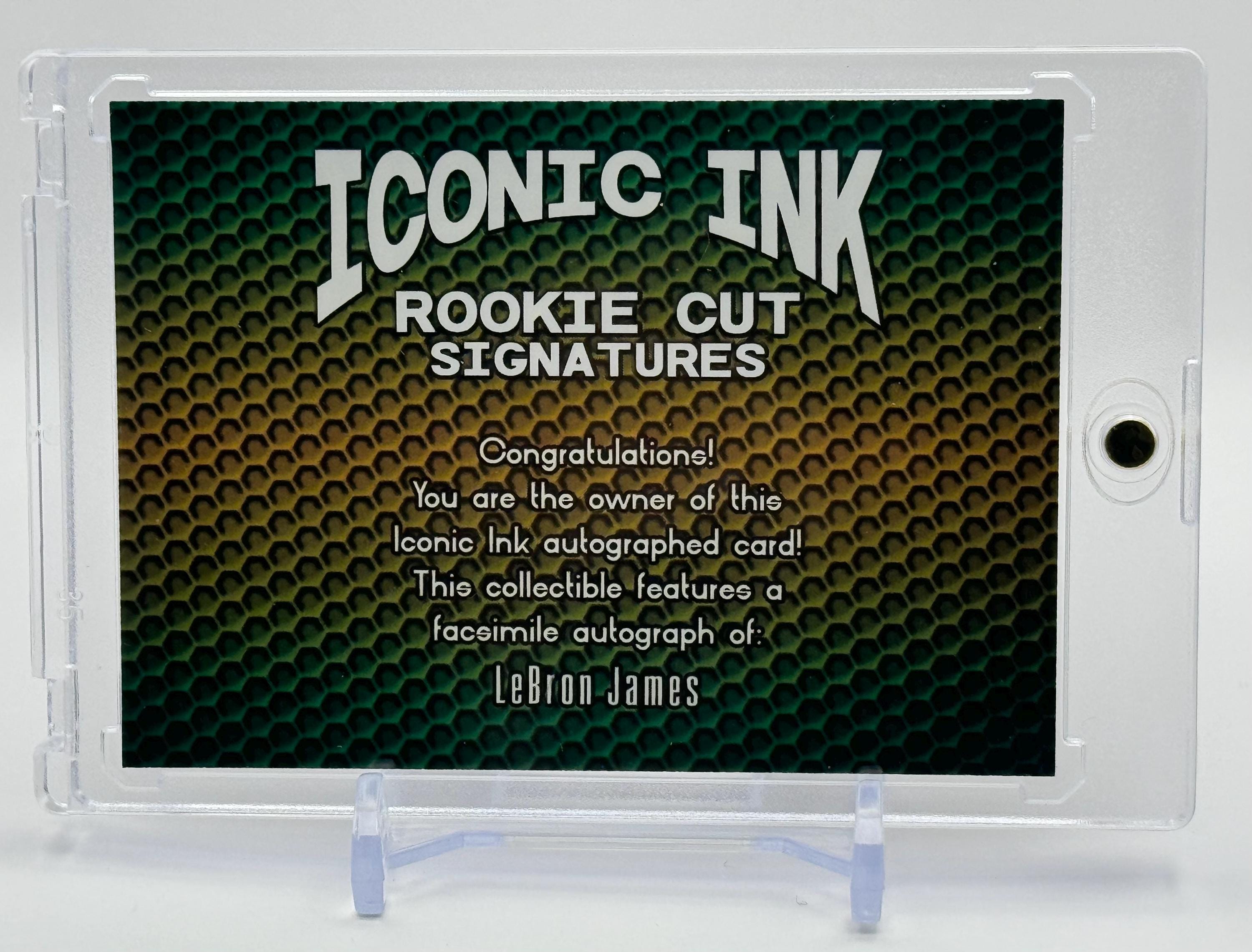 Lebron James Iconic Ink St. Vincent-st. Mary Rookie Cut Signatures ...