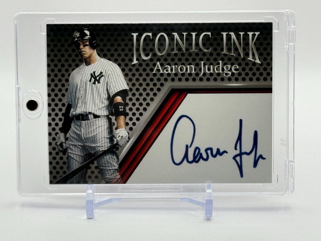 Aaron Judge Iconic Ink Facsimile Autograph Edition Rookie - New York ...