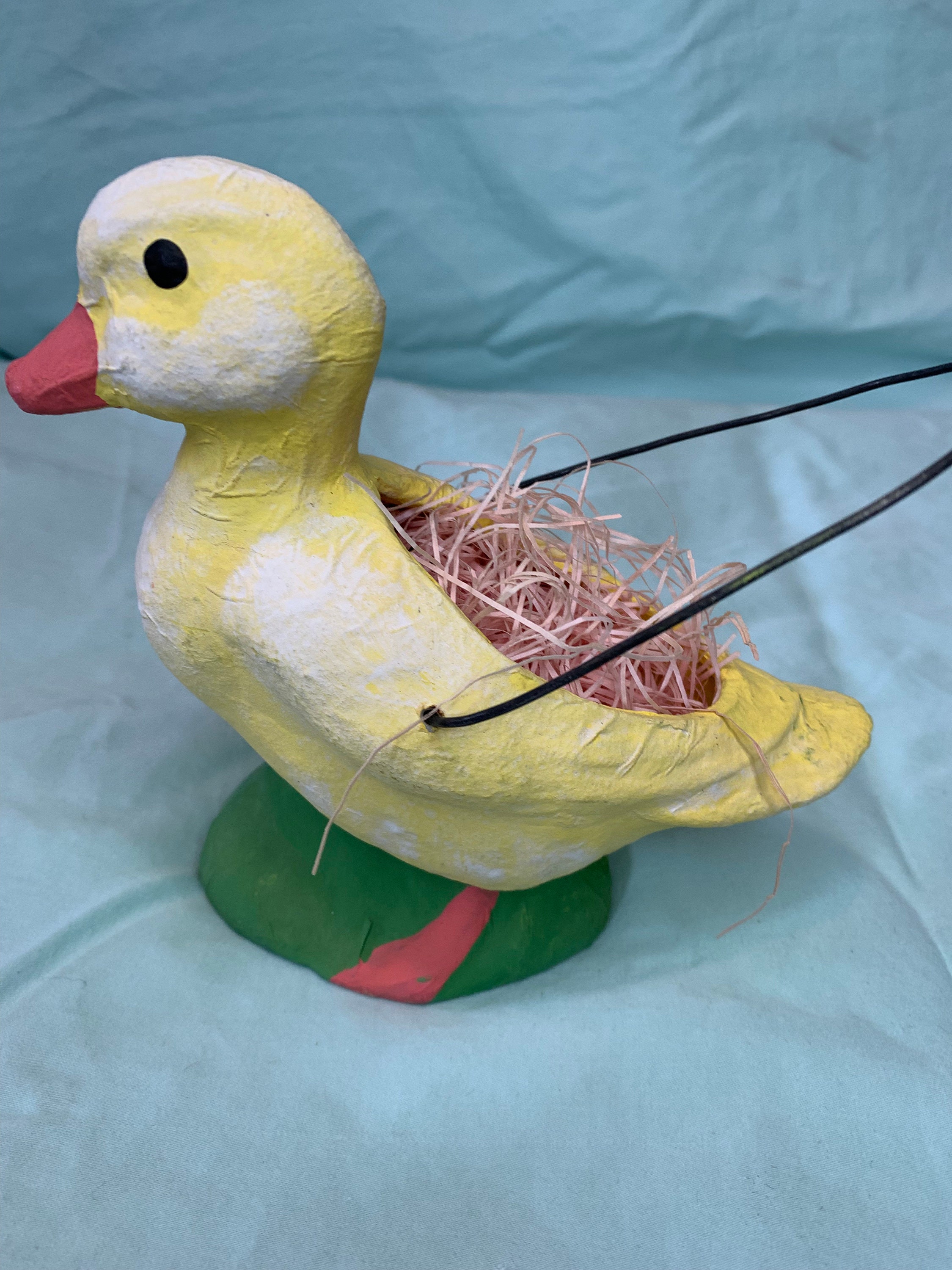 Paper Mache Chick Candy Container VINTAGE GERMAN MADE - Etsy