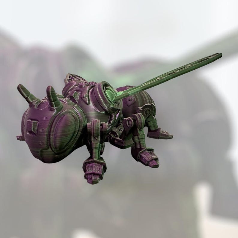 Cyber Bee: Fully Articulated 3D Printed Robot Bug With Wings | Unique ...
