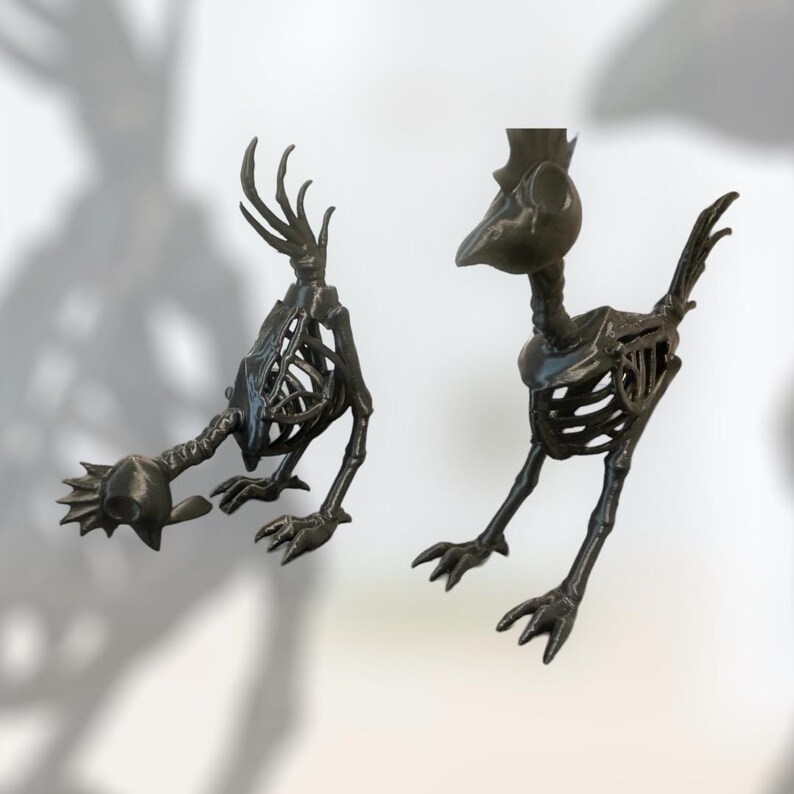 3D Printed Skeleton Chicken Boneclucker Handcrafted Halloween Decor ...