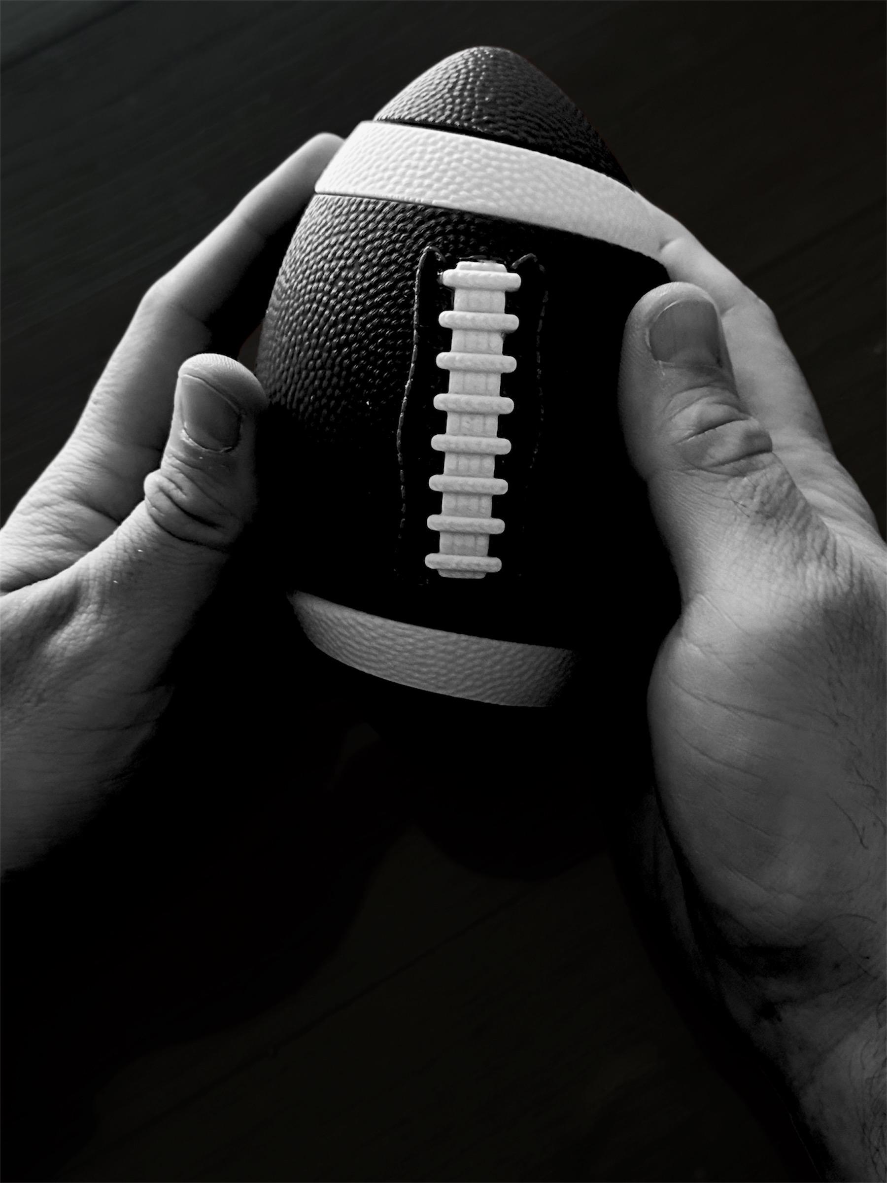 3D Printed Custom Football Fidget | Personalized Team Colors & Names ...