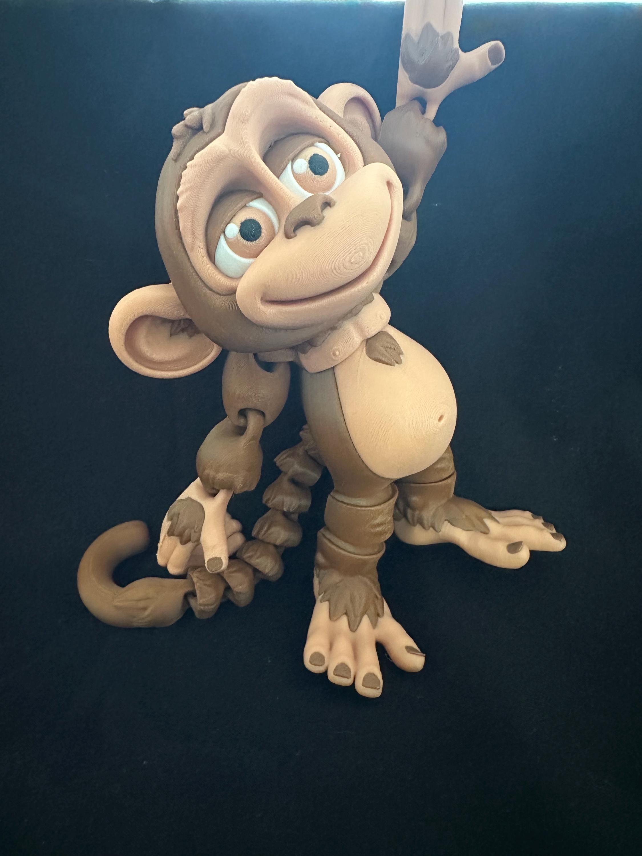 Articulated Monkey: Fully Articulated 3D Printed Hanging Monkey ...