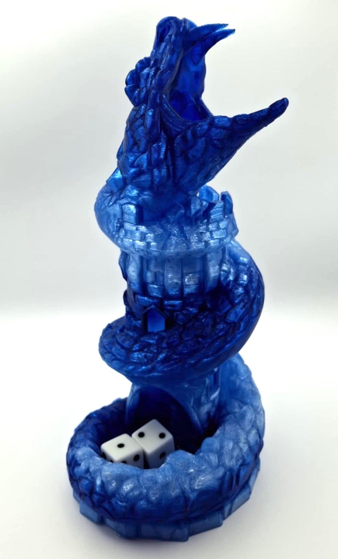Snake Dice Tower | 3d-printed Basilisk Wrapped Castle - Etsy
