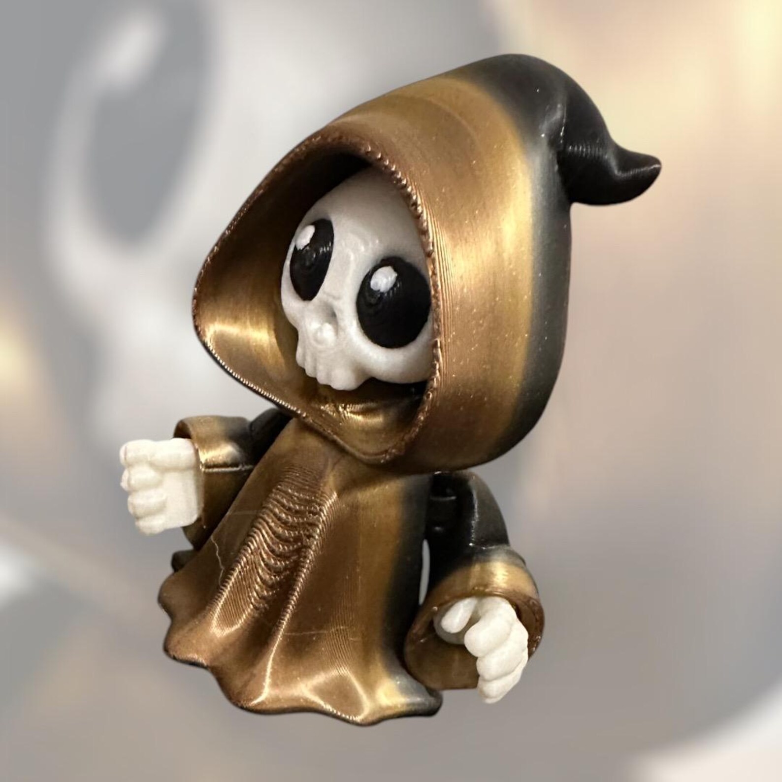 Grim Reaper: Articulated 3D Printed Cloaked Figure | Spooky Halloween ...