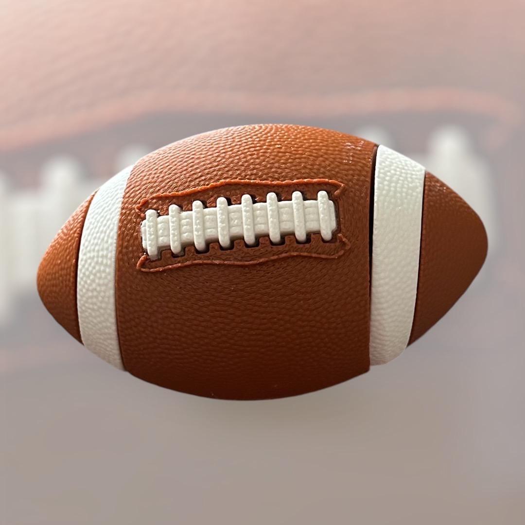 3D Printed Custom Football Fidget | Personalized Team Colors & Names ...