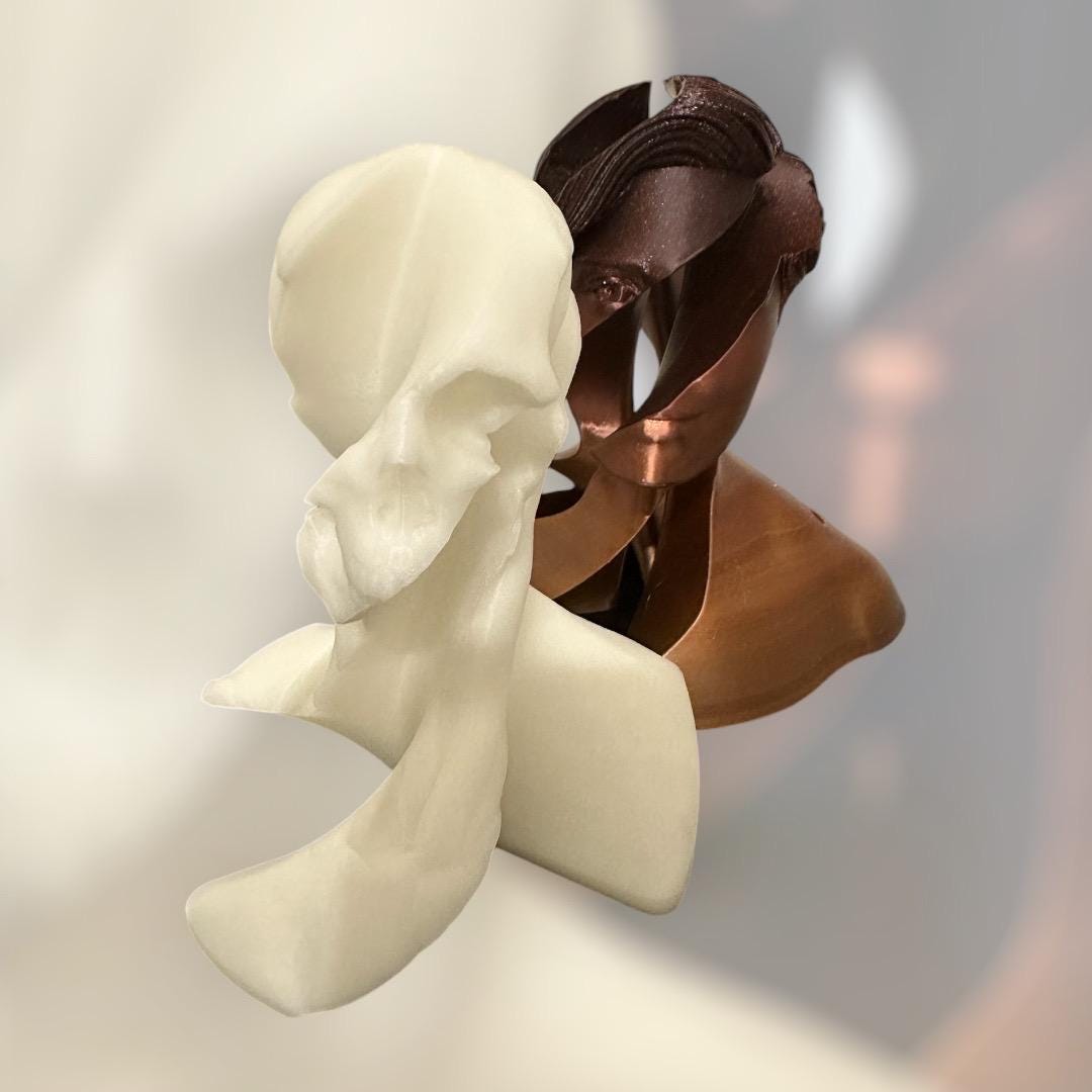 Head & Skeleton Fidget Toy: 3D Printed Articulated Stress Relief Gadget ...