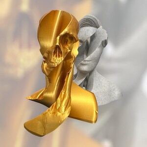 Head & Skeleton Fidget Toy: 3D Printed Articulated Stress Relief Gadget ...