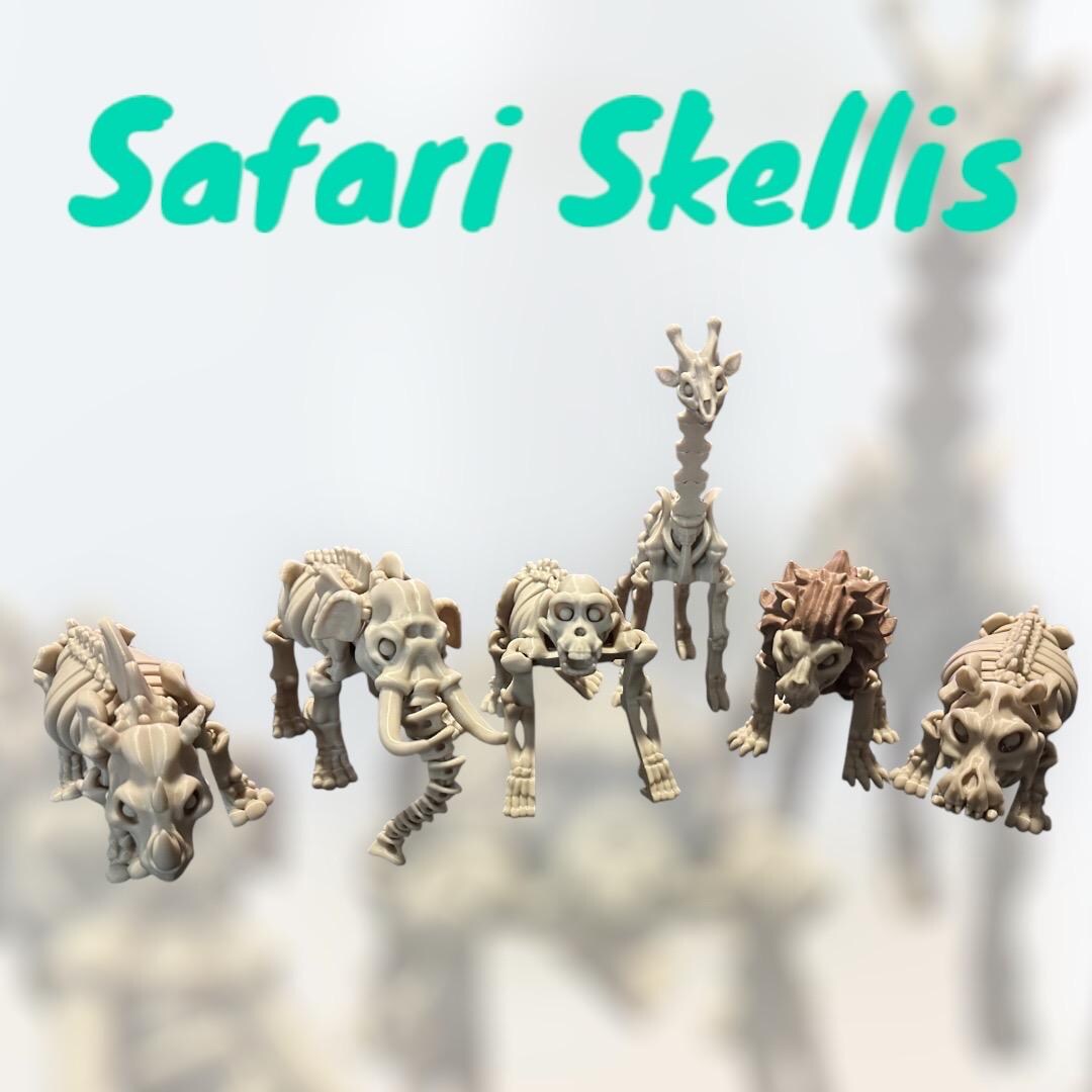 Safari Skellis | Articulated Skeleton Animals Collection | Giraffe ...