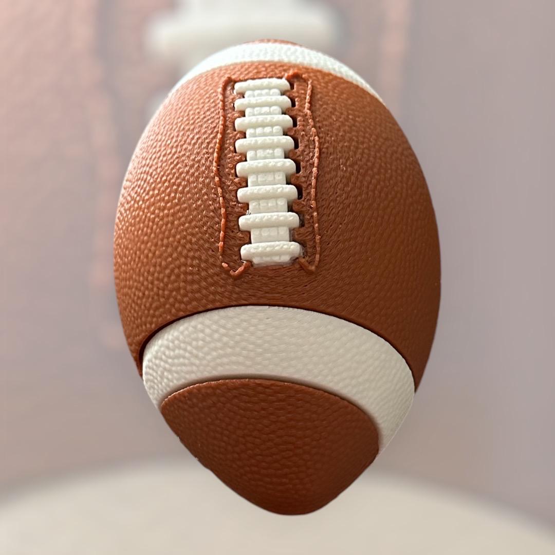 3D Printed Custom Football Fidget | Personalized Team Colors & Names ...