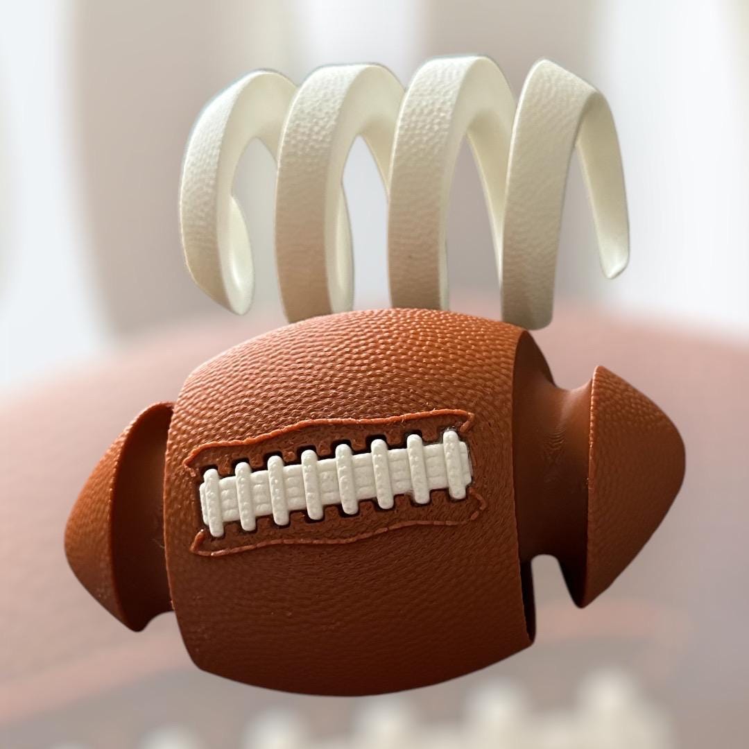3D Printed Custom Football Fidget | Personalized Team Colors & Names ...