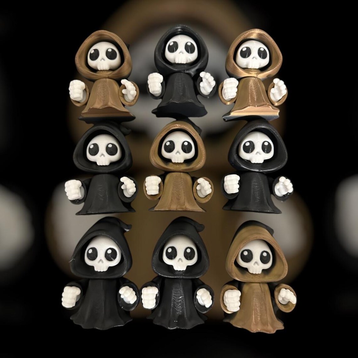 Grim Reaper: Articulated 3D Printed Cloaked Figure | Spooky Halloween ...