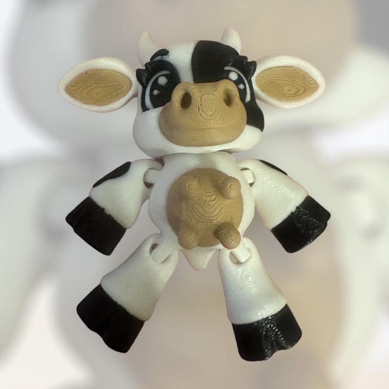 3D Printed Fully Articulated Dairy Cow - Marjorie Moo | Handcrafted ...