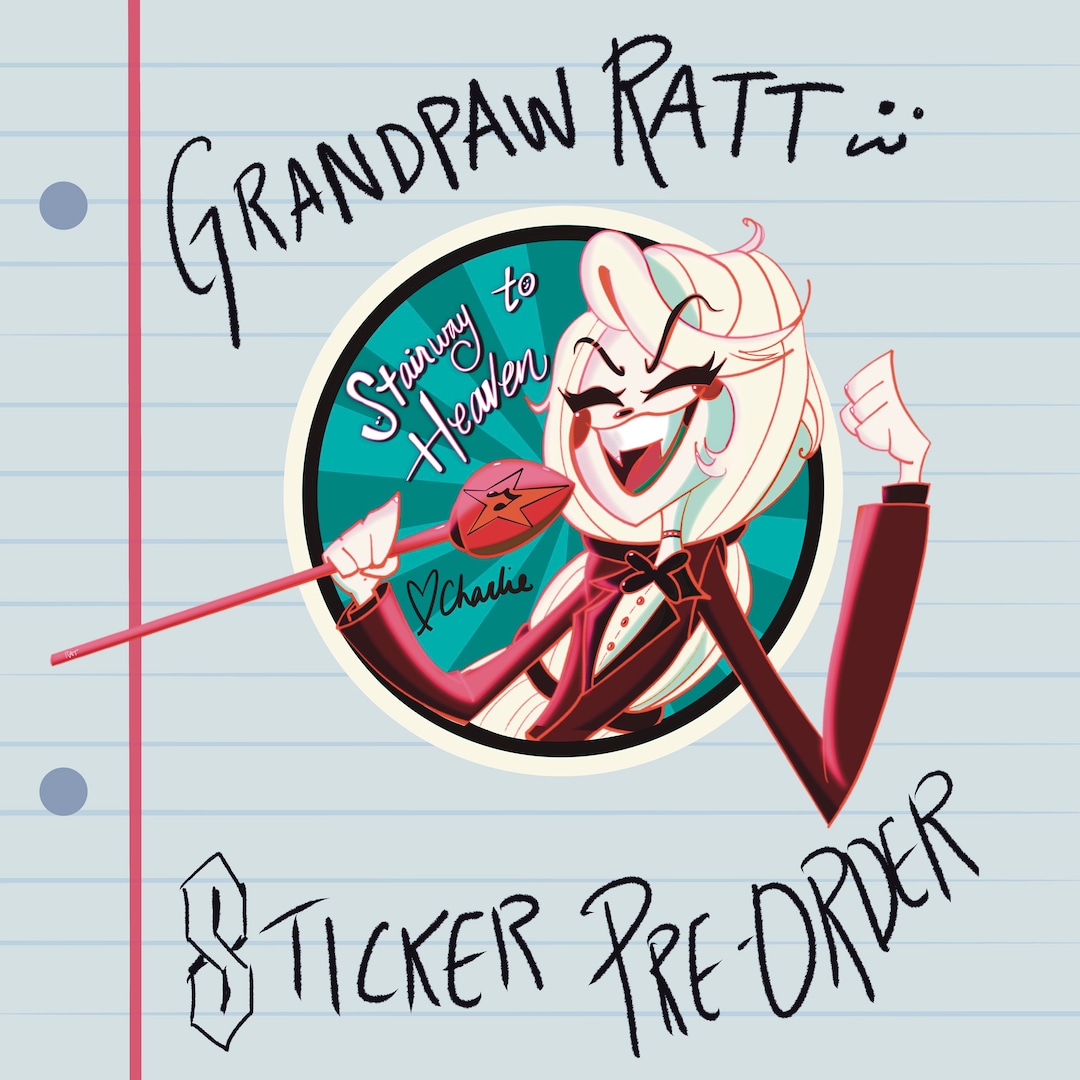 Charlie Hazbin Hotel 3 Vinyl Sticker Charlie Morningstar Hazbin Hotel ...