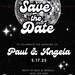 Save the Date Disco Ball Template - Etsy