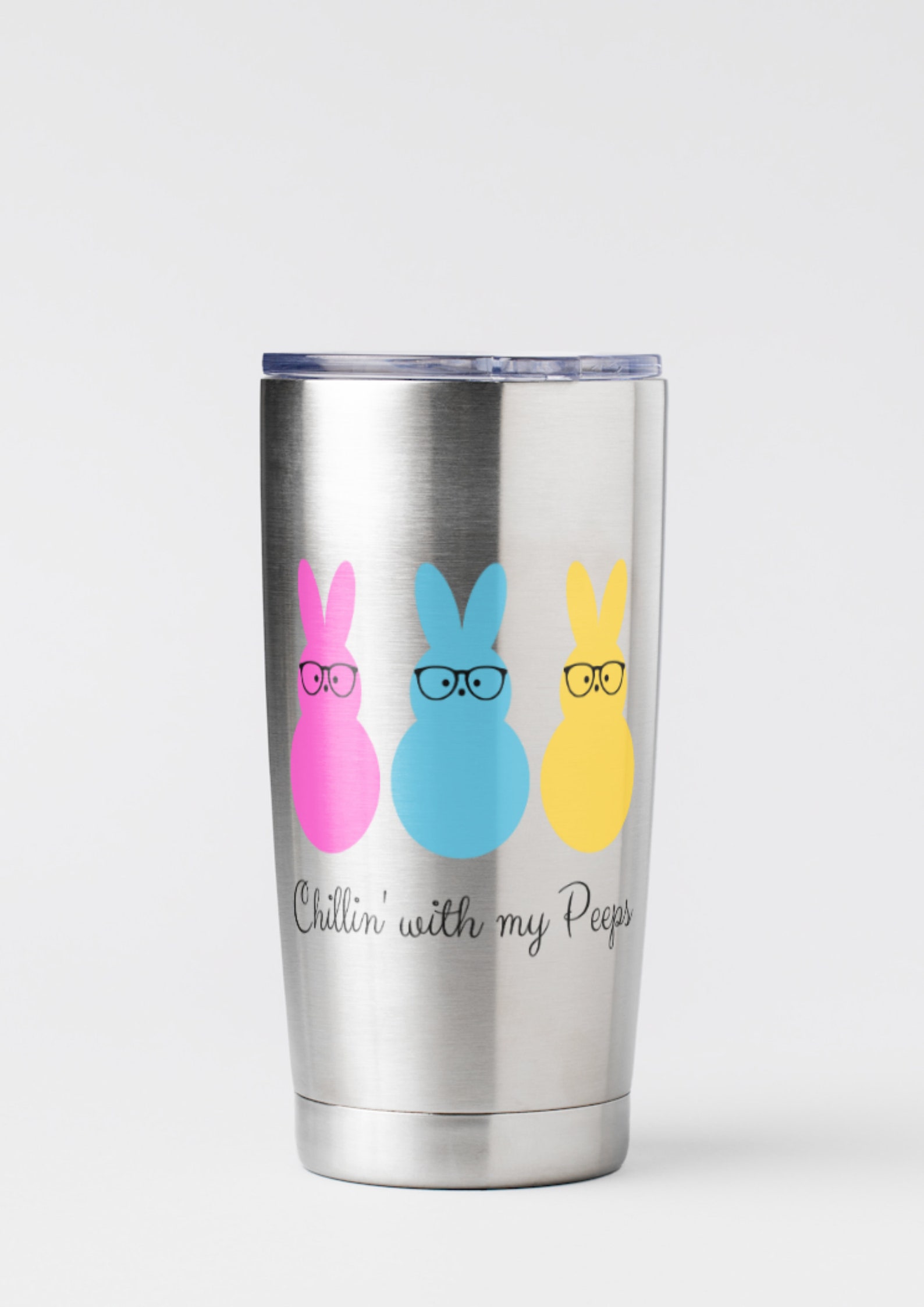 Chillin With My Peeps, Nerd Bunnies With Glasses Digital File - Svg ...