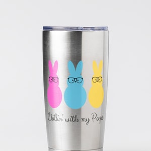 Chillin With My Peeps, Nerd Bunnies With Glasses Digital File - Svg ...
