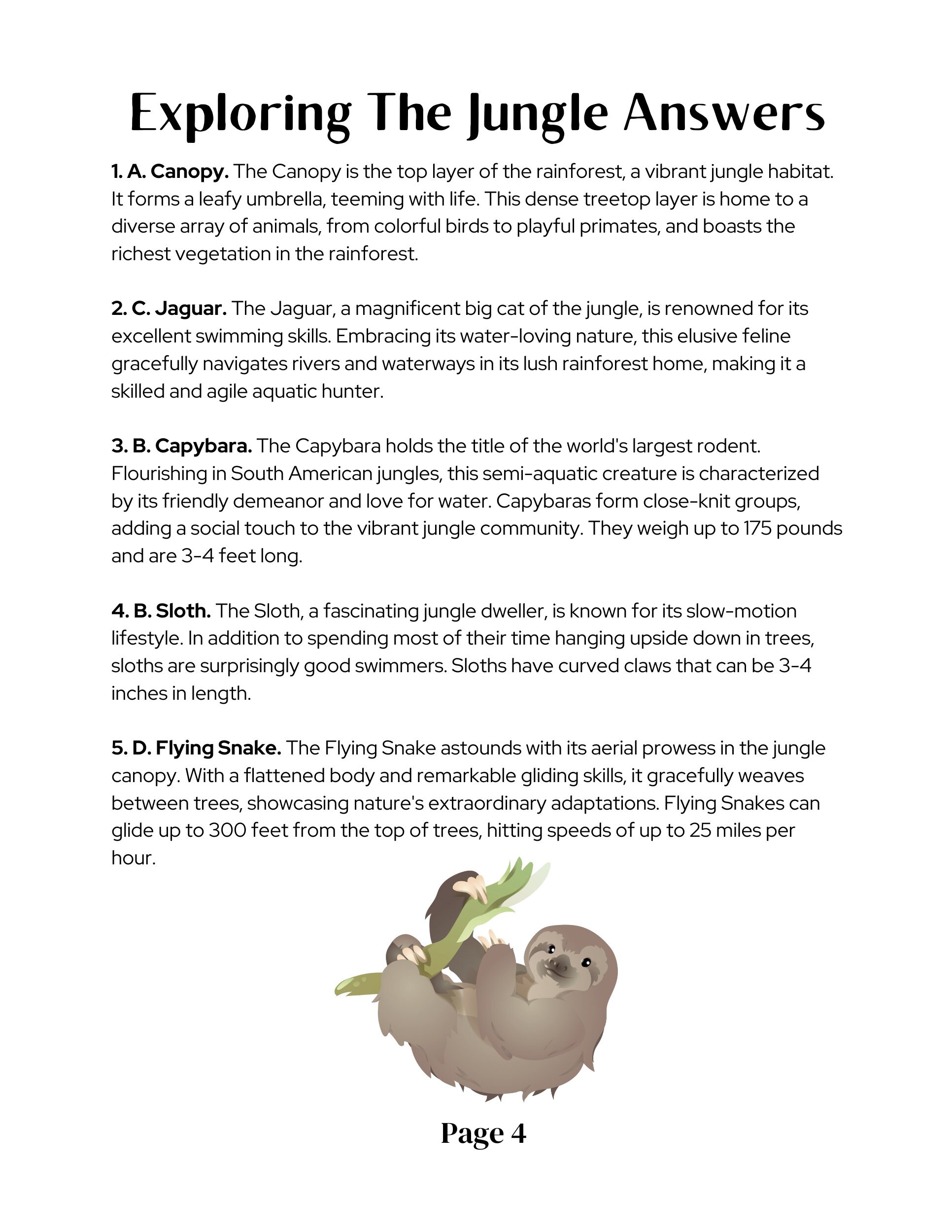 Amazing Animals Trivia and Activity Pages | Set 2 - Animal Habitats - Etsy