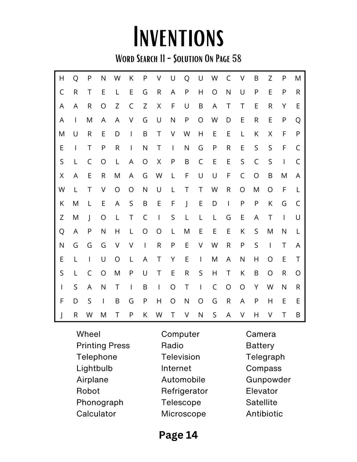 50 Word Search Puzzles for Adults & Seniors -- Digital Download - Etsy