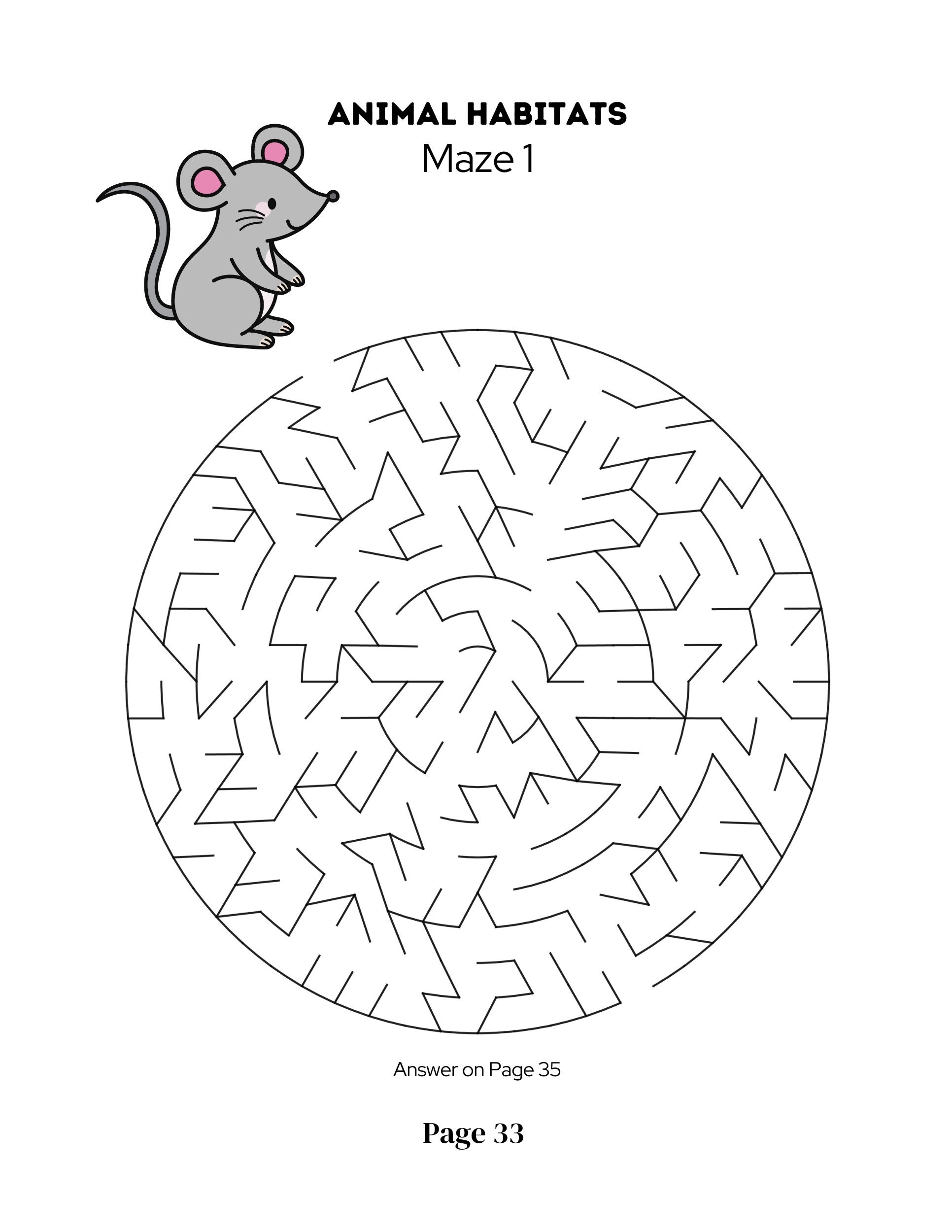 Amazing Animals Trivia and Activity Pages | Set 2 - Animal Habitats - Etsy