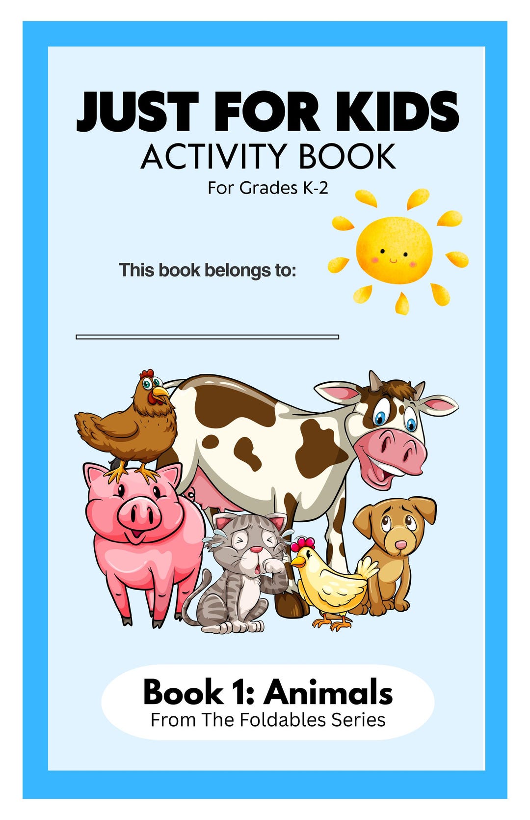 Book 1 – Animals | Foldable Printable Activity Book for Kids (grades K ...