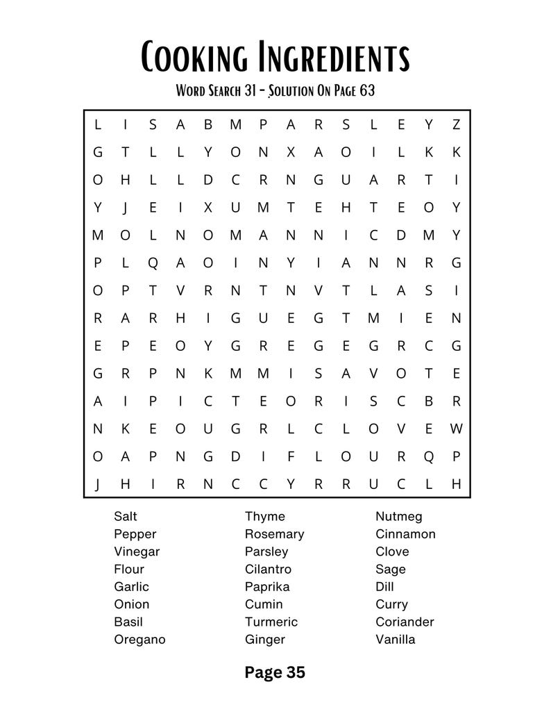 50 Word Search Puzzles for Adults & Seniors -- Digital Download - Etsy