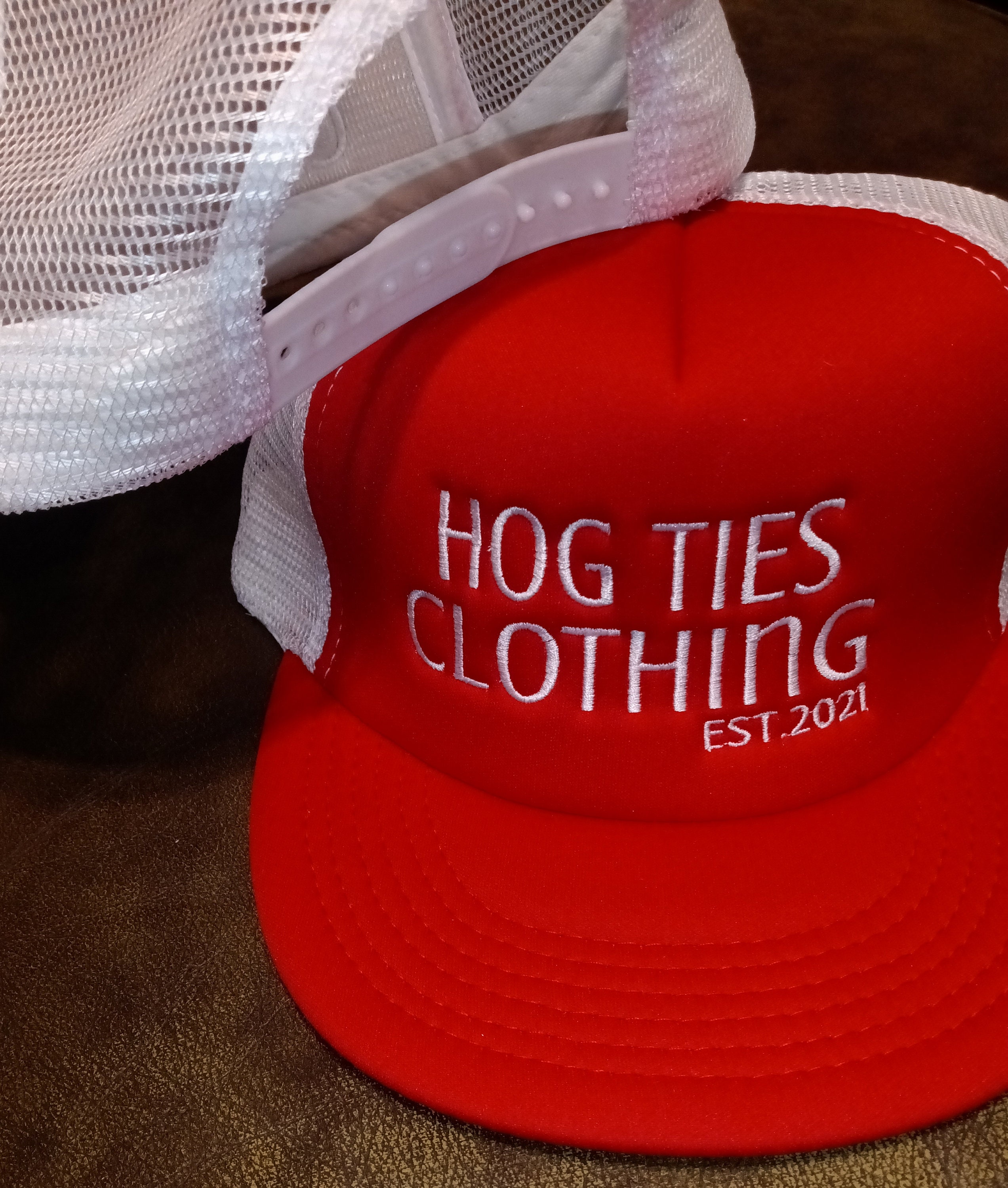 Red HOG TIES CLOTHING Trucker Foam Hat - Etsy