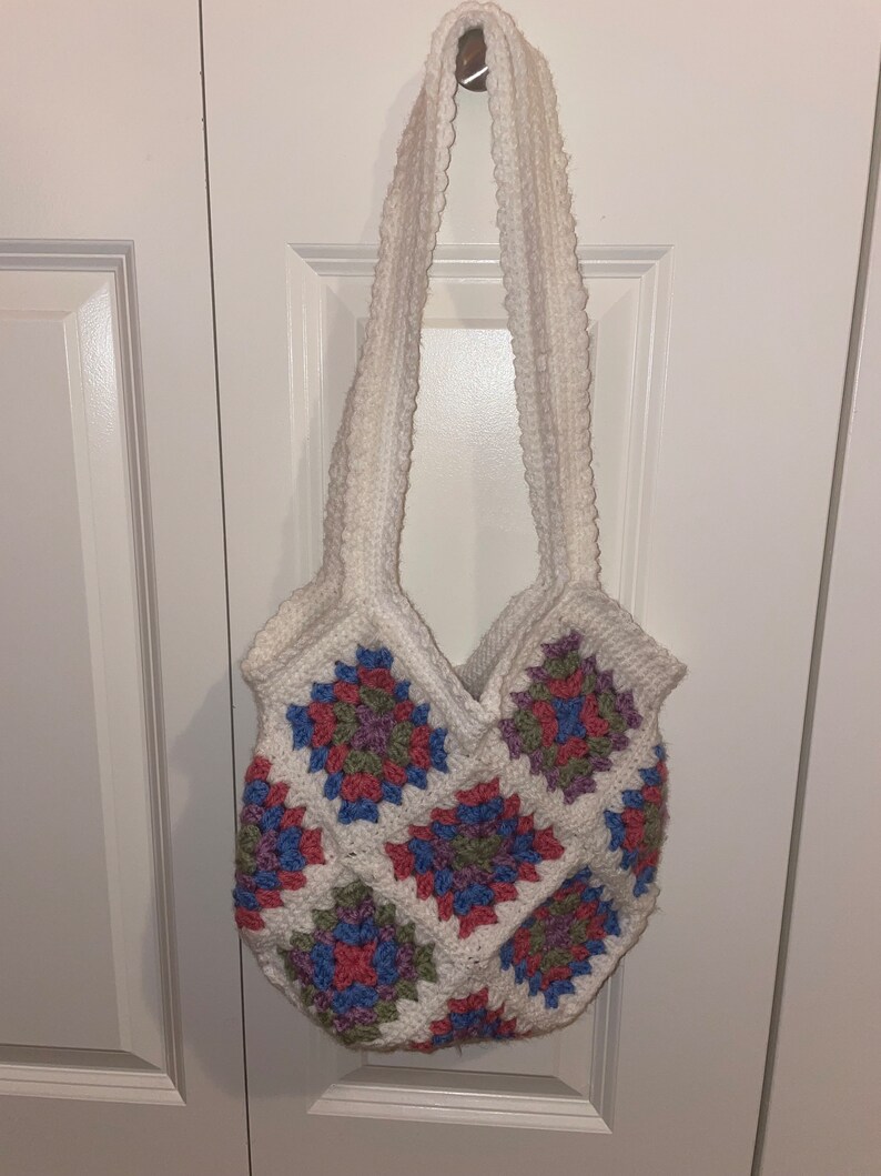 Boho Granny Square Tote Bag - Etsy