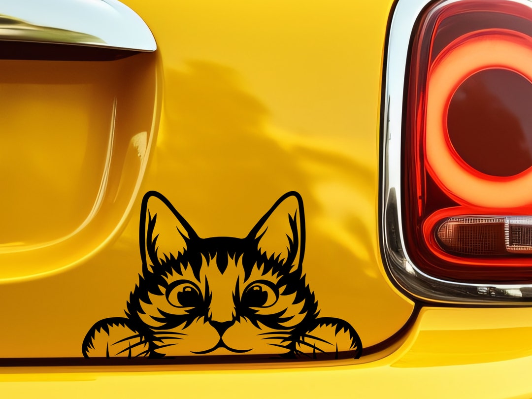 Peeking Cat Decal Car Sticker Laptop Sticker Tumbler Sticker Window ...