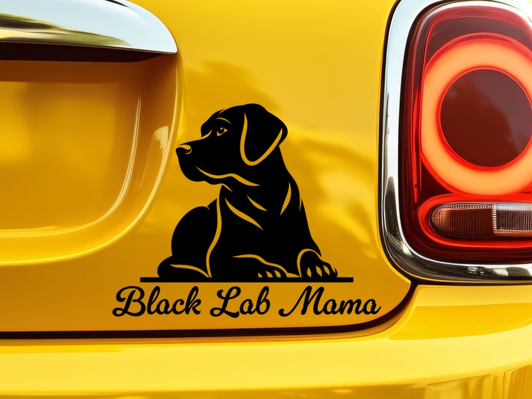 Vinyl Car Decal, Labrador Decal, Labrador Sticker, Lab Decor, Mother's ...