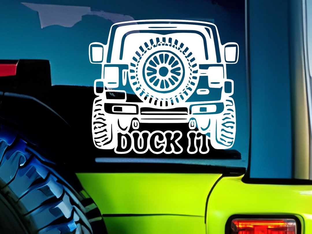 Jeep Duck Vinyl Car Decal Sticker Jeep Wrangler Car Accessories Jeep ...