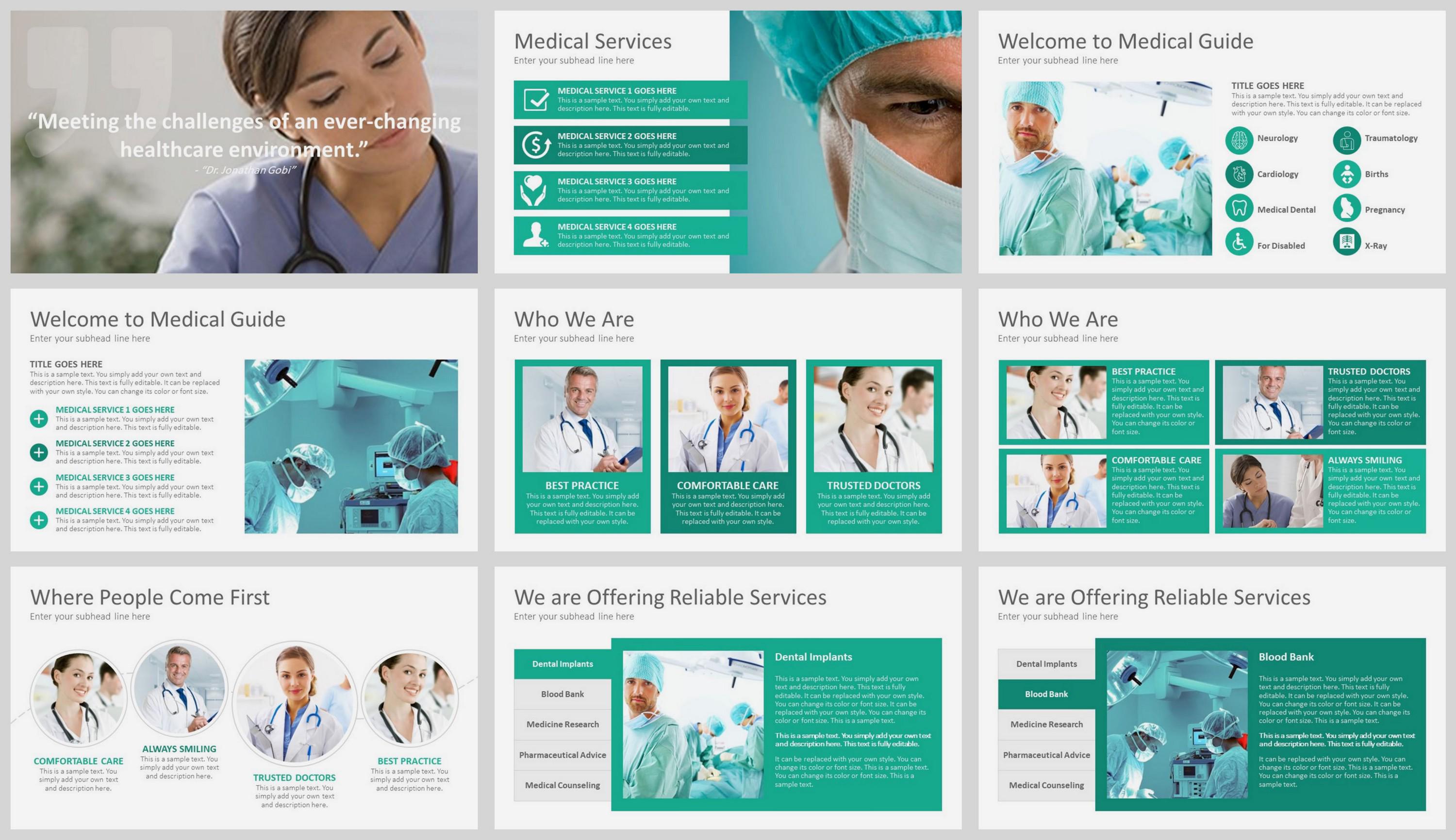 New Custom Medical Powerpoint Template, Nursing Presentation Template ...