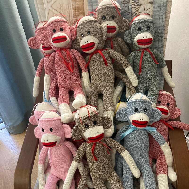 Brown Sock Monkey - Etsy