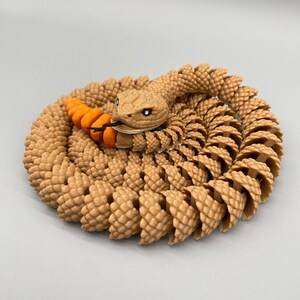 Rattlesnake, Realistic Rattlesnake, Articulated 3D Snake, Snake - Etsy