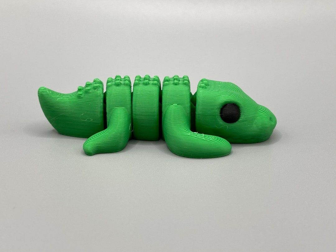 Articulated Baby Crocodile, Flexi Baby Crocodile, Fidget Toy, Sensory ...