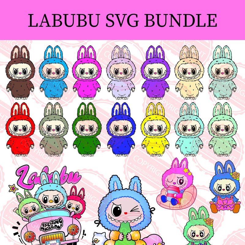 Labubu Face Silhouette - Etsy