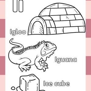 Alphabet Coloring Pages, Preschool Printable (digital Download) - Etsy