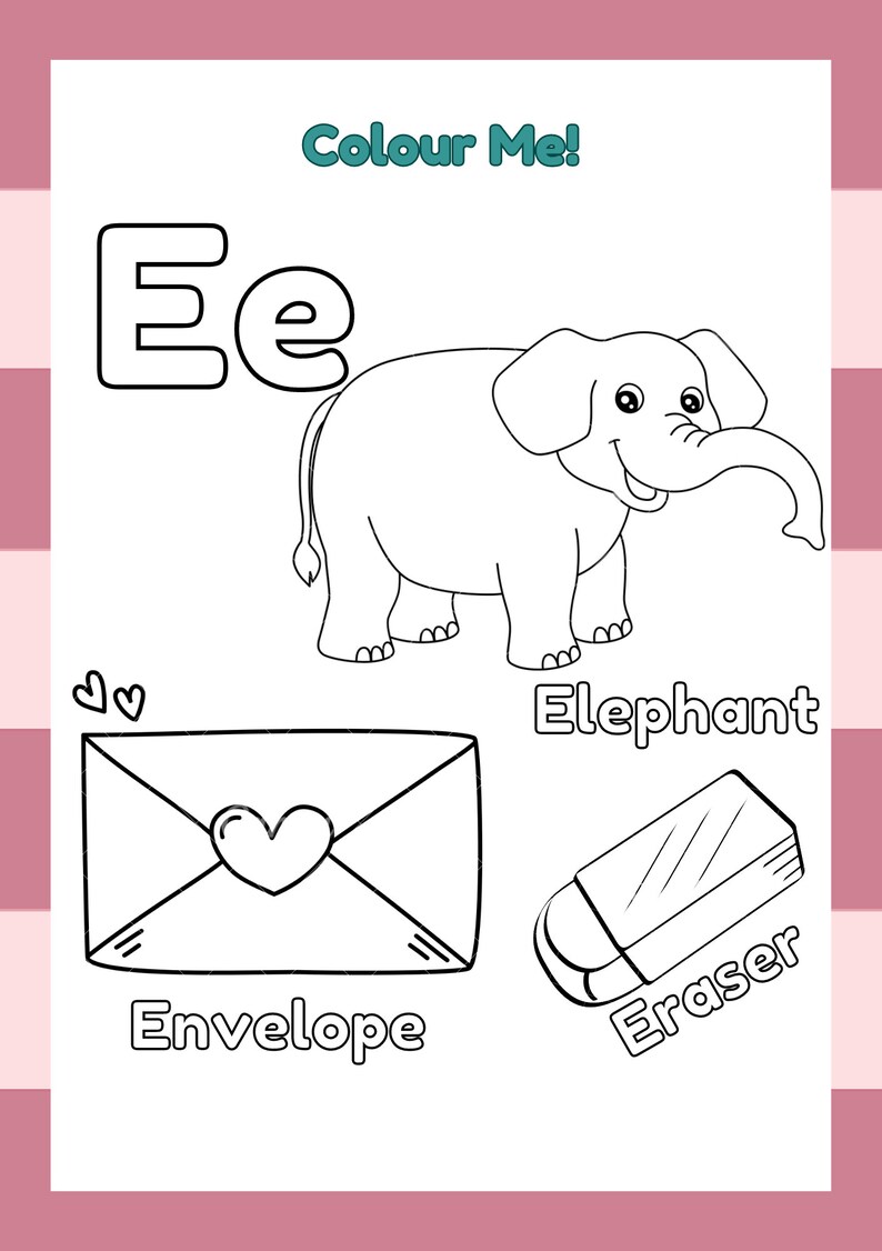 Alphabet Coloring Pages, Preschool Coloring Pages, Preschool Activity ...
