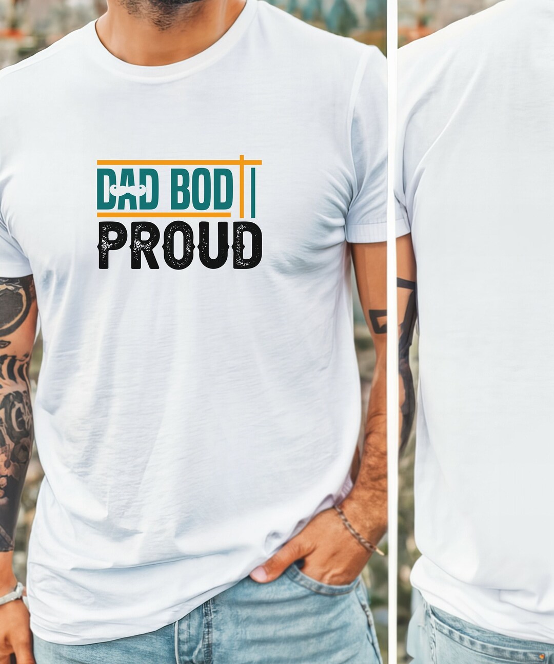 Dad Bod Proud Tee, Dad Shirt, Fathers Day Tshirt, Husband Gift, Father ...