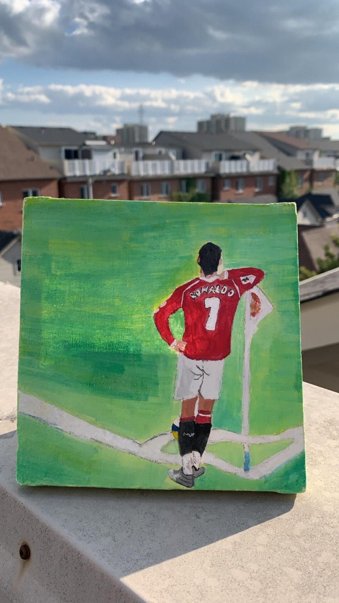 Hand-painted Cristiano Ronaldo Canvas Art | Manchester United Icon ...