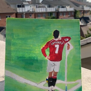 Hand-painted Cristiano Ronaldo Canvas Art | Manchester United Icon ...