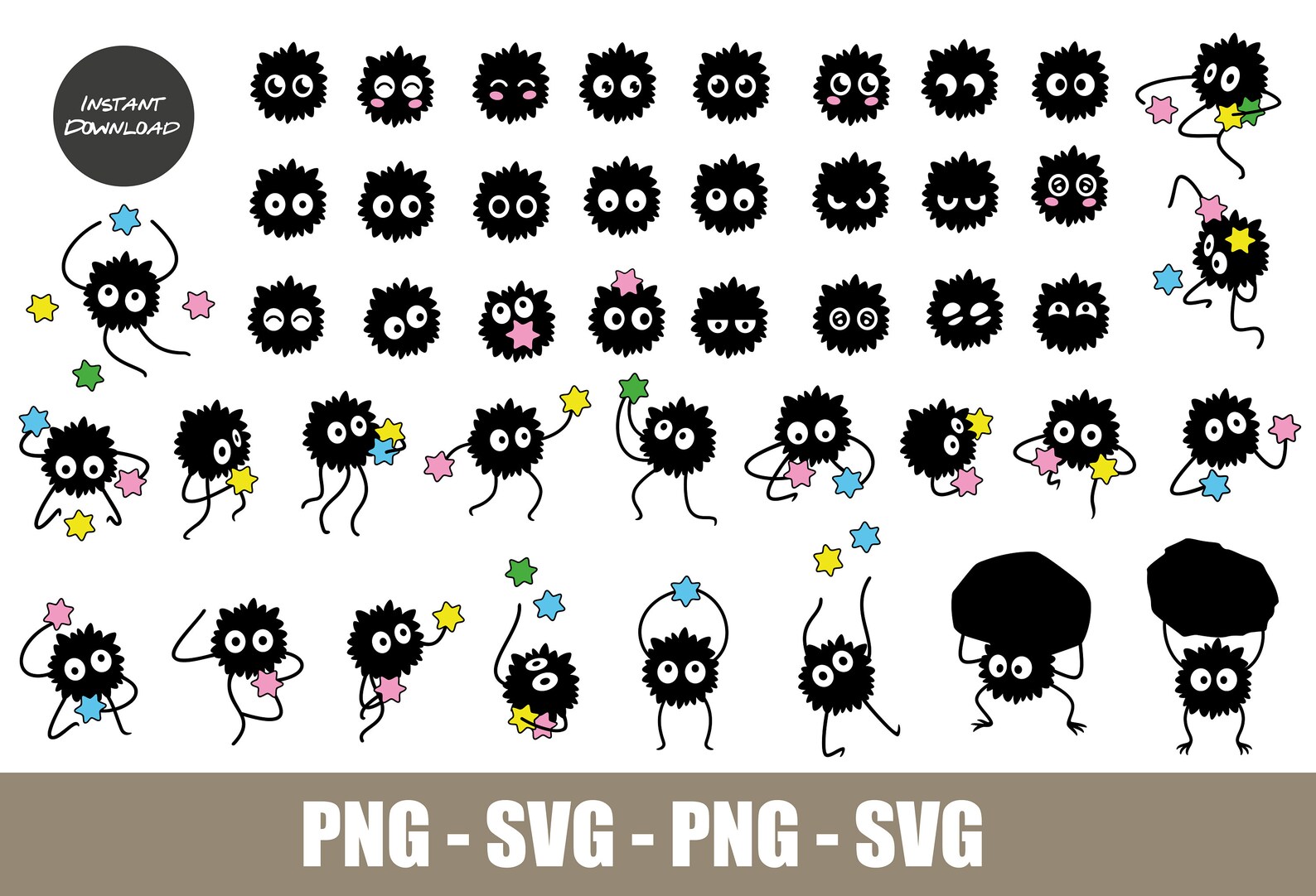 Sprites Bundle Svg, Sprites Candy Svg, Cut Files for Cricut and ...
