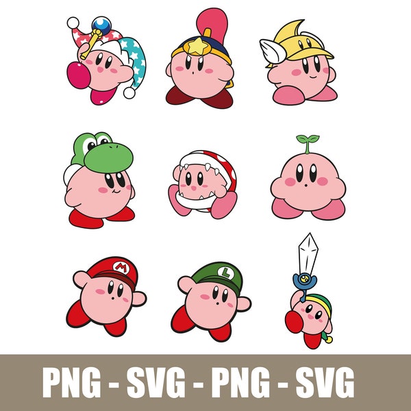 Kirby Svg - Etsy